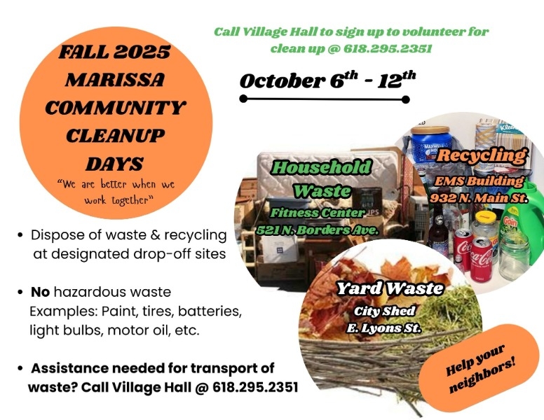 Village of Marissa - Marissa Community Cleanup Days